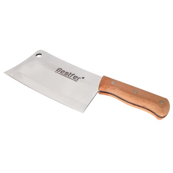 Cutelo Bestfer Profissional em Aço Manganês 18 cm forjado tipo ...