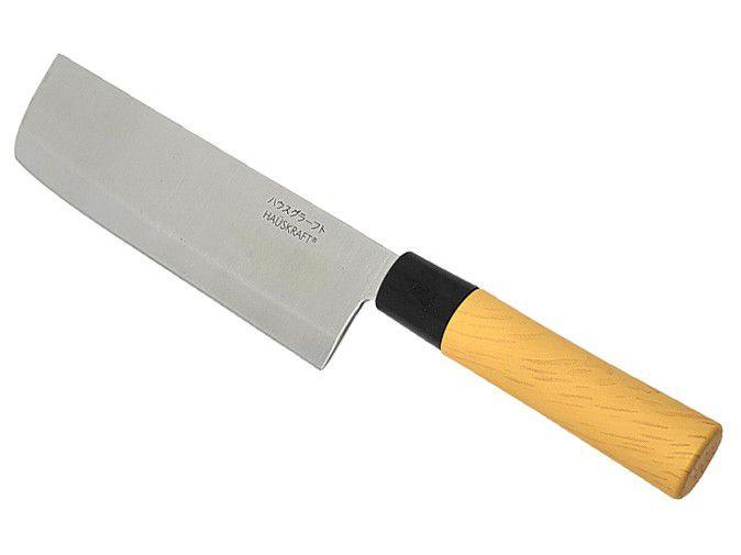 Cutelo Japonês Inox 7” Hauskraft - Asia Nakiri Usuba - Conjunto de ...