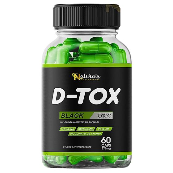 D tox black q100 original 60 capsulas - vida saudavel - NATURAIS ...