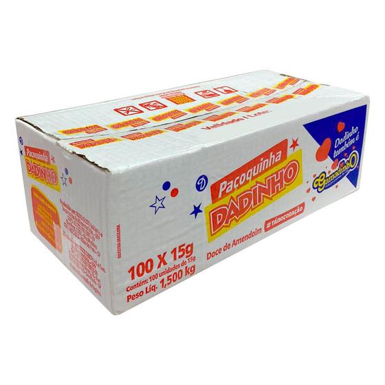 Dadinho Paçoquinha Rolha c/100 - Dizioli - Paçoca - Magazine Luiza