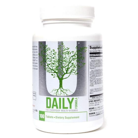 Daily Formula 100 Tabletes Universal Nutrition - - Multivitamínico ...