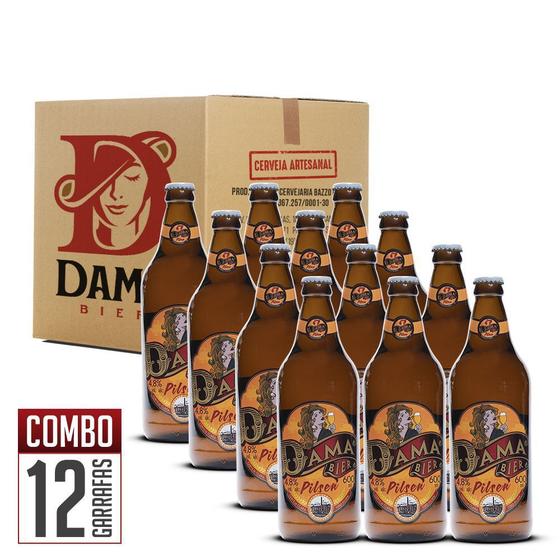 Dama Pilsen 600ml - 12 Unidades - Dama Bier - Cerveja - Magazine Luiza