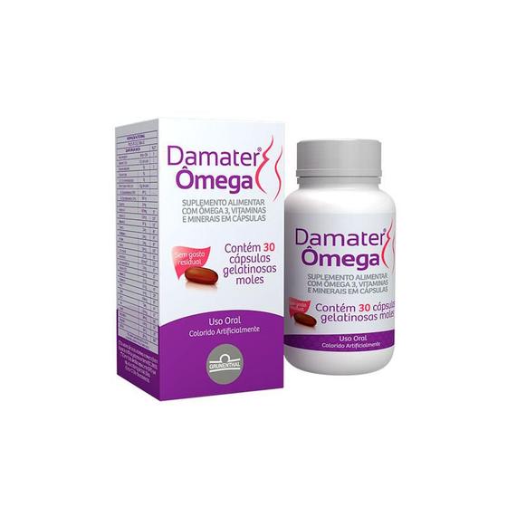 Damater Ômega com 30 Cápsulas - Grunenthal - Ômega 3 / Óleo de Peixe ...