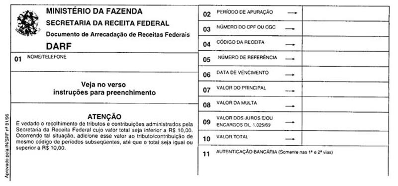 Darf Federal Formulario Continuo Pacote C/150 Jogos - Informs - Recibo ...