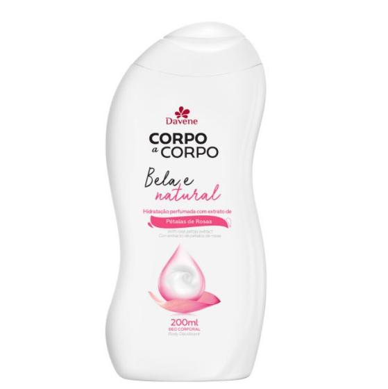 Davene Loção Hidratante Corpo a Corpo Bela e Natural 200ml - Cuidados ...