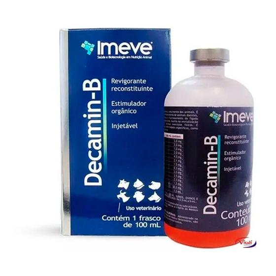 Decamin b injetável 100ml - IMEVE - Vitaminas e Suplementos para Pet ...