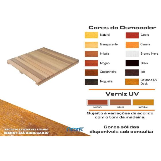Deck De Madeira Chuveiro Box Banheiro Capacho 60x60 cm NeonX Com ...