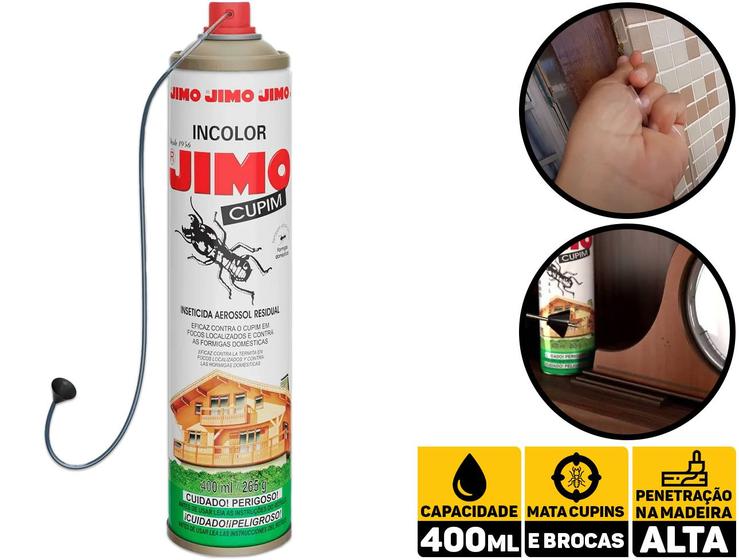 Dedetizador Mata Cupim Rápido Jimo S/ Cheiro Aerosol Agulha Aplicadora ...
