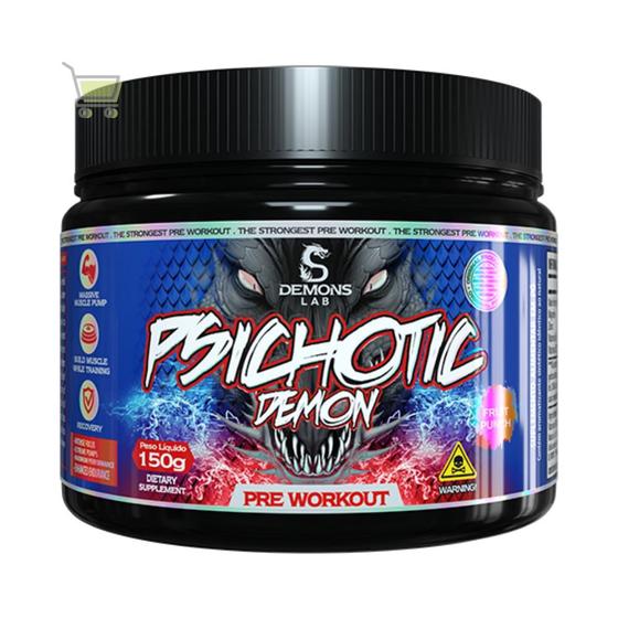 DEMONS LAB - PSICHOTIC DEMON BLACK FRUIT PUNCH 150g - Pré Treino ...