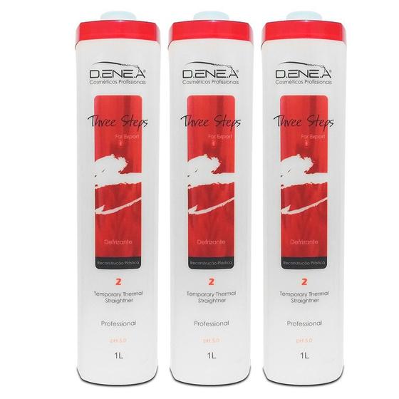 Denea Kit 3 Ativo Passo 2 Escova Progressiva Reconstrução - 1KA - Kit ...