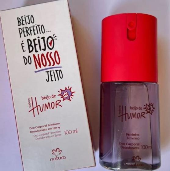 Deo Corporal Beijo de Humor 100ml Body Spray Feminino Perfumado Natura ...