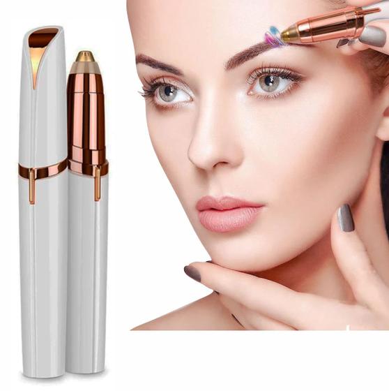 Depilador Elétrico Caneta Sobrancelha Removedor Pelos Facial Feminino Indolor Portátil Aparador ...