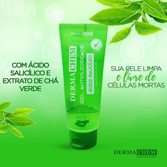 Dermachem gel facial 100 ml vitamina c , antioleosidade ,Antissinais ...