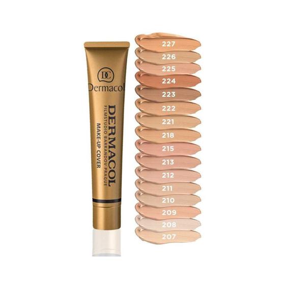 Dermacol Base Cremosa Cor 210 - Make-Up Cover 30g - Base Facial ...
