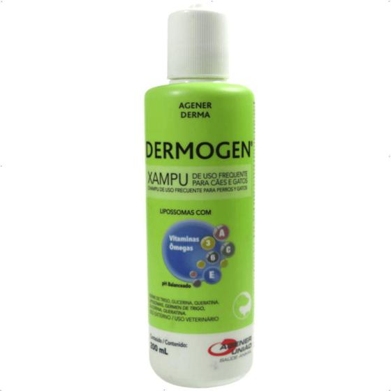 Dermogen Xampu 200ml P/ Cães e Gatos - Agener - Outros Pet Shop ...