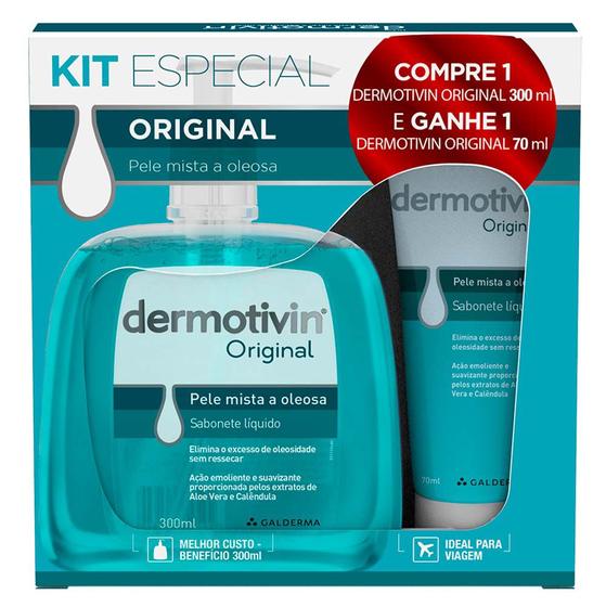 Dermotivin Original Kit com Dois Sabonetes Líquidos - Sabonete ...