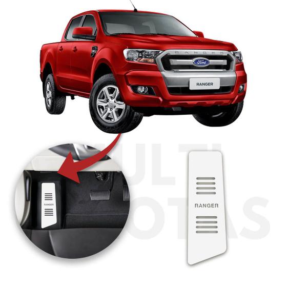 Descanso de Pé FORD RANGER 2017 a 2022 Aço Escovado Prata - Sofisticar ...