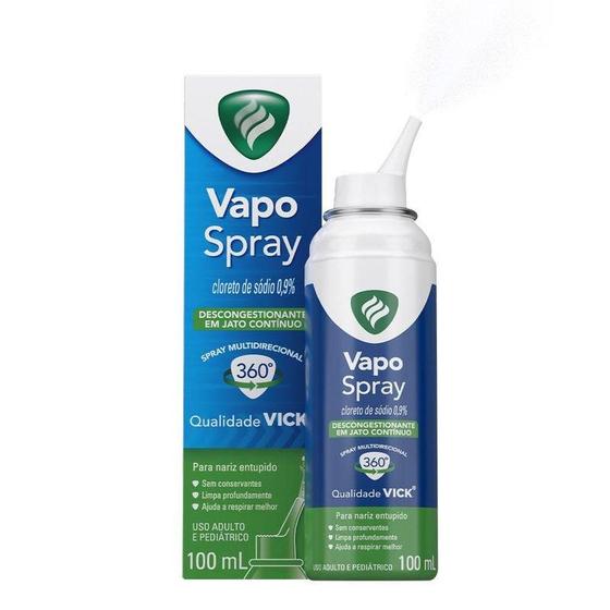 Descongestionante Nasal VapoSpray Qualidade Vick 100ml - Higiene e ...