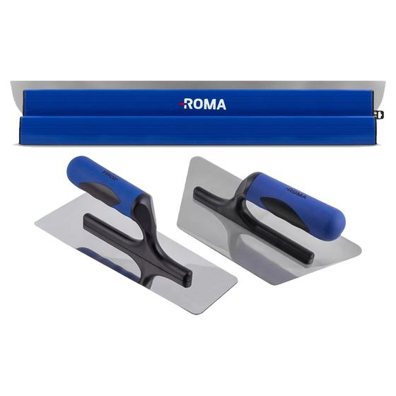 Desempenadeira Berox 60cm + Trapézio + Lisa Massa Corrida - Roma ...