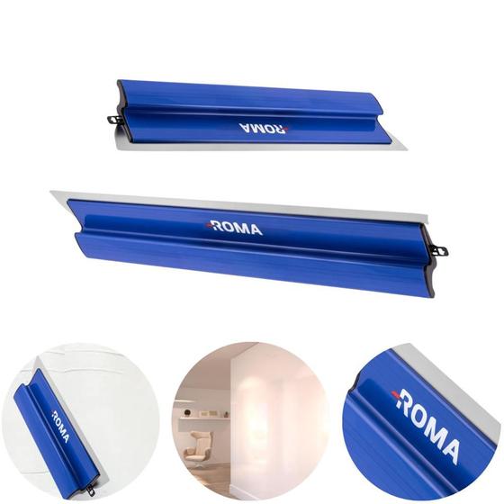 Desempenadeira Berox Aço Inox P/ Massa Corrida Kit C/ 25 e 80cm - ROMA ...