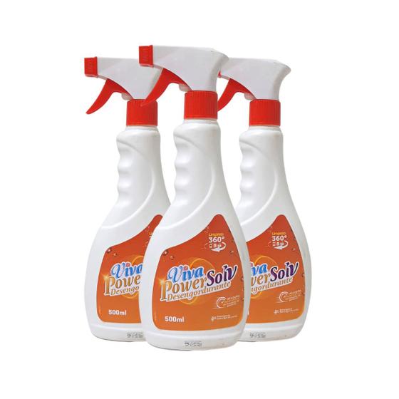 Desengordurante Multiuso Power Solv Viva Clean 500 ml - 3 unidades ...