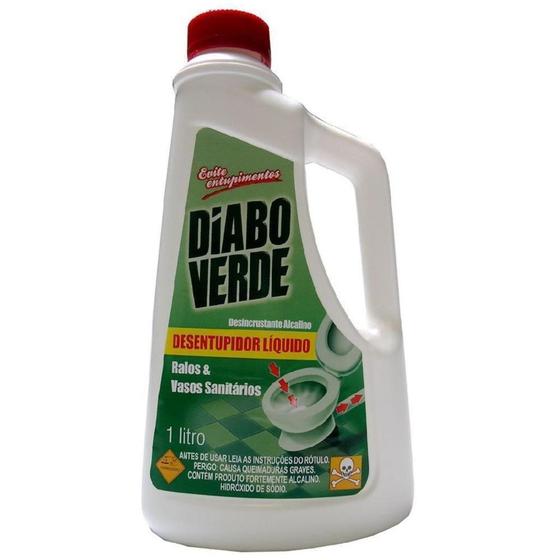 Desentupidor Liquido 1L 1 UN Diabo Verde - Desentupidor - Magazine Luiza