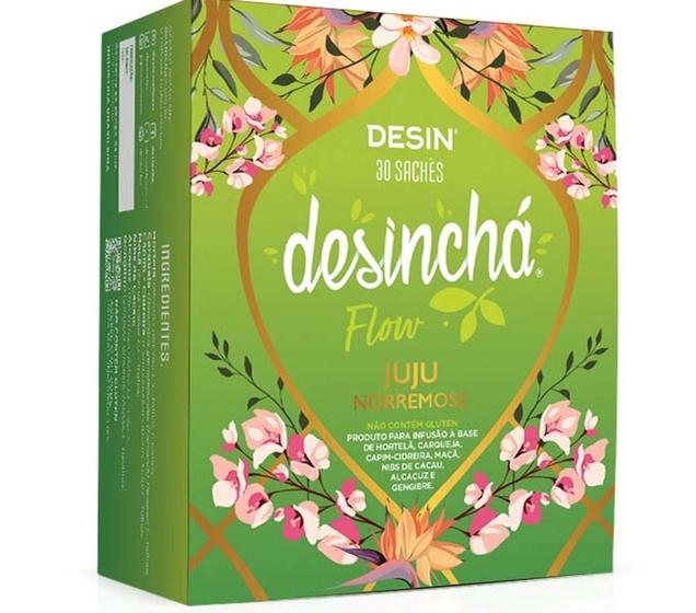 Desinchá Flow o Desinchá da Juju Norremose com 30 sachês - Chá para ...