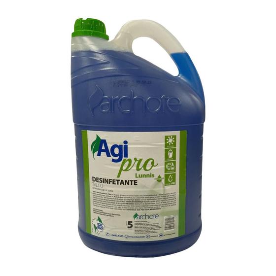 Desinfetante Concentrado Talco Lunnis Agipró 5 Litros - Archote ...