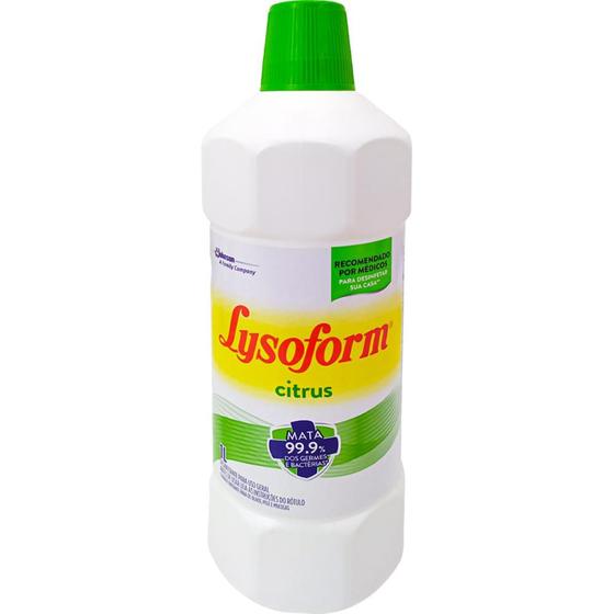 Desinfetante Lysoform Citrus 1 Litro Johnson - Desinfetante - Magazine ...