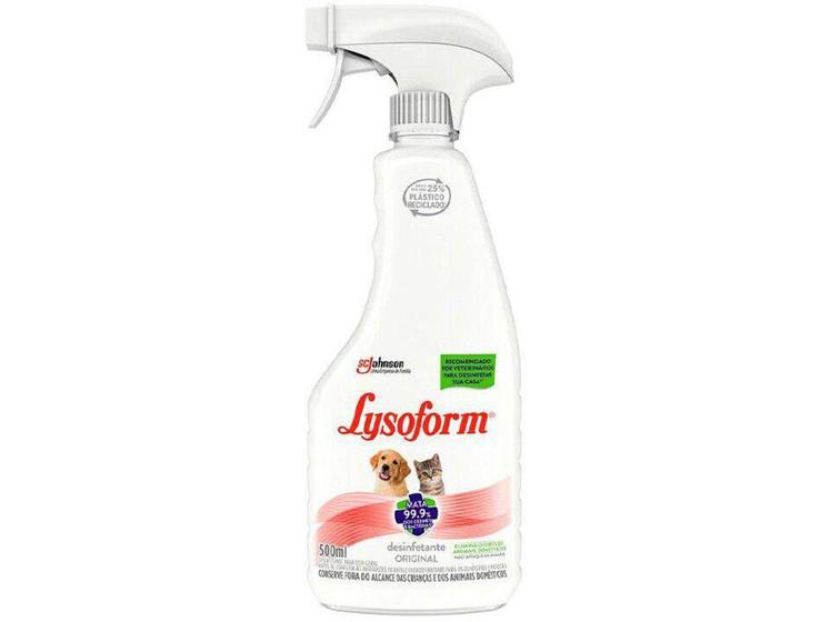 Desinfetante Spray Lysoform Pets Original 500ml - Desinfetante ...