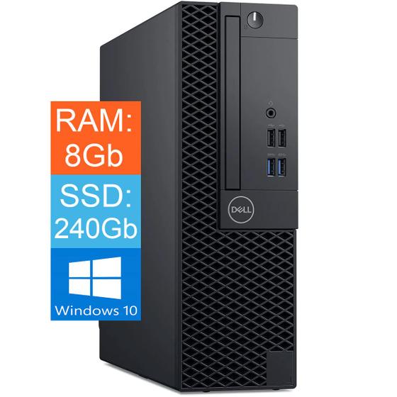 Desktop Dell Core i5 8 Geração 8Gb DDR4 SSD 256Gb - CPU - Magazine ...