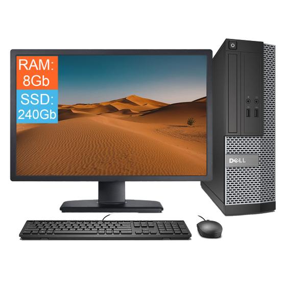 Desktop Dell Intel Core i5 8Gb SSD 240Gb + Monitor 19" - Computador ...