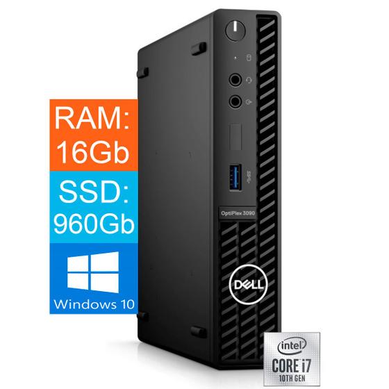 Desktop Mini Pc Dell Core i7 10ª Geração DDR4 16Gb SSD 960Gb - Mini PC ...
