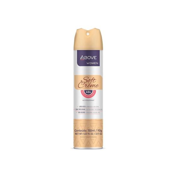 Desodorante Above Aerosol Feminino Soft Creme - 150 Ml - Desodorante ...