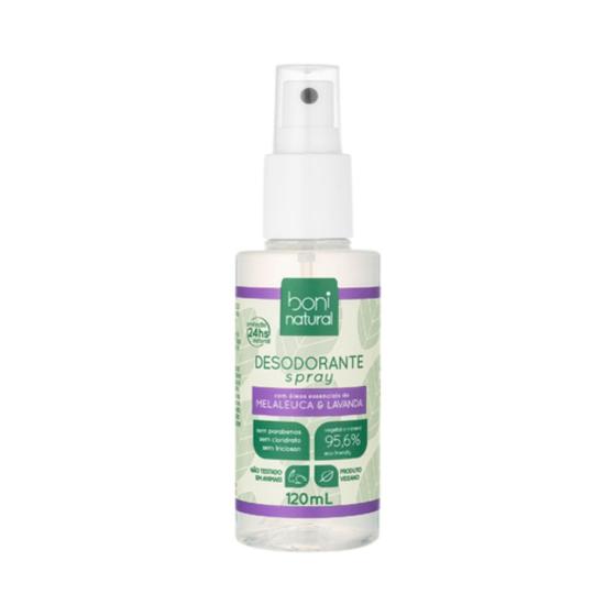 Desodorante Boni Natural Spray Lavanda e Melaleuca 120ML - Desodorante - Magazine Luiza