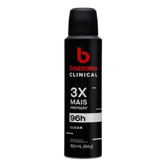 Desodorante Clinical Clean Antitranspirante Aerossol Bozzano Masculino ...