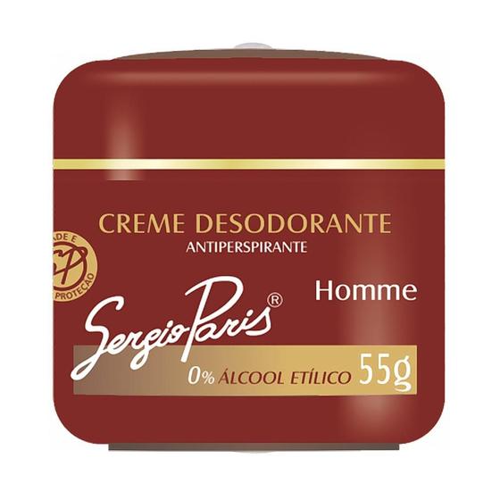 Desodorante Creme Sergio Paris Homme 55g - Desodorante - Magazine Luiza