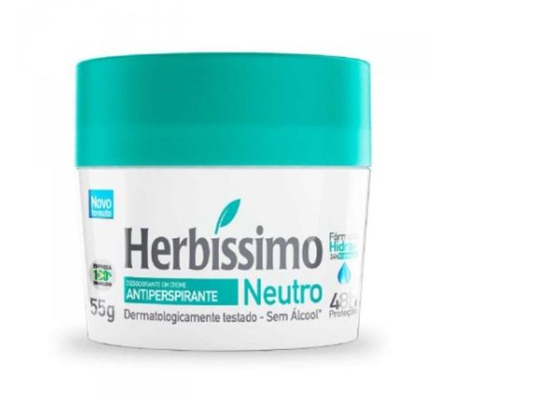 Desodorante Herbíssimo Neutro Creme Com 55 Gramas - heer - Desodorante ...