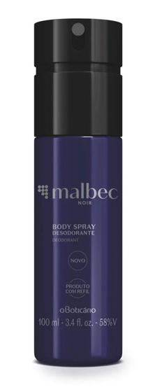 Desodorante masculino spray malbec noir o boticario 100ml - O BOTICÁRIO ...
