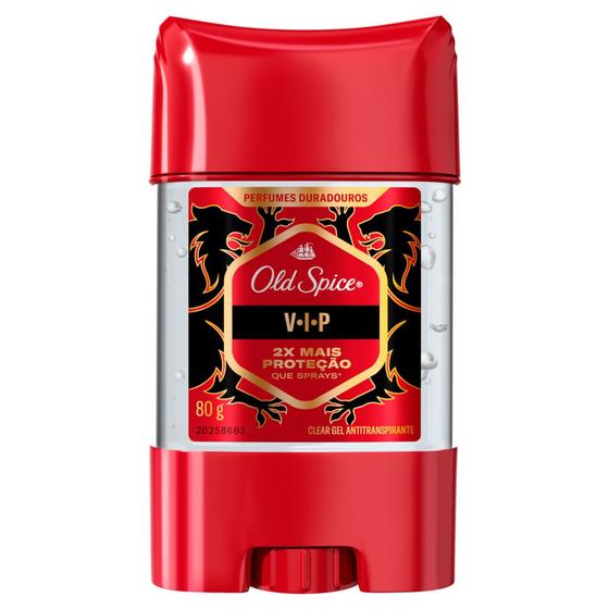 Desodorante Old Spice Vip Clear Gel Stick Antitranspirante 80g ...