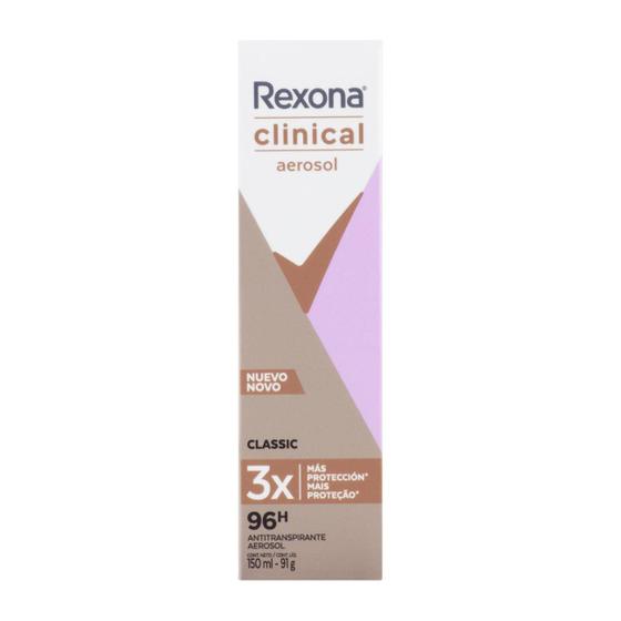 Desodorante Rexona Clinical Classic Aerosol 96H 150Ml - Desodorante ...