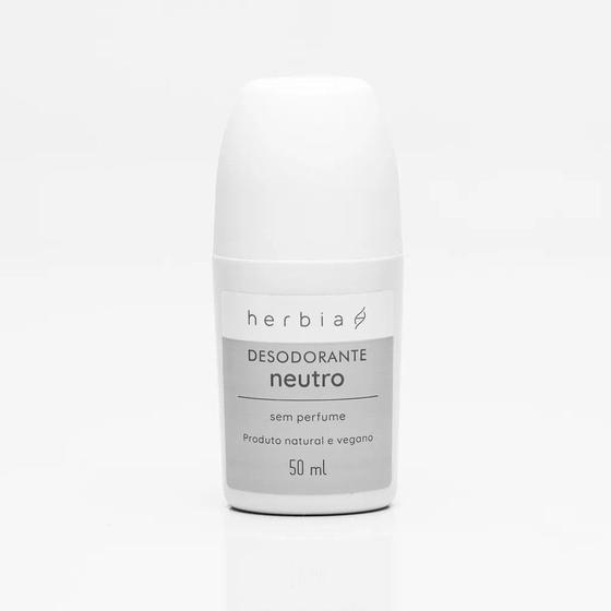 Desodorante roll-on Neutro Sem Perfume 50 ml - Herbia - Herbia ...