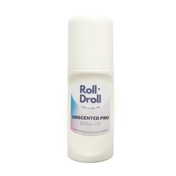 Desodorante Roll-on Unscented Pro Branco 44ml Roll Droll - Desodorante ...