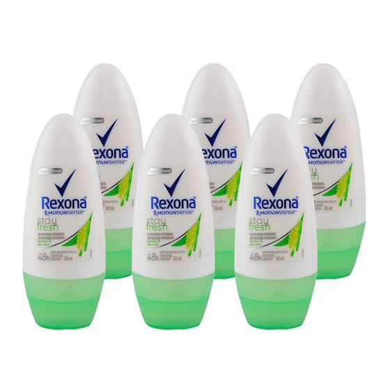 Desodorante Rollon Rexona Bamboo Motionsence (Kit Com 6) - Desodorante ...