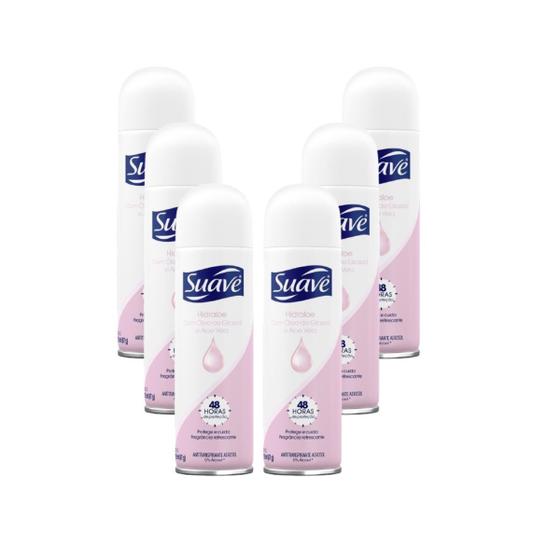 Desodorante Suave Aerosol Fem Hidraloe kit c/6 un - Desodorante ...