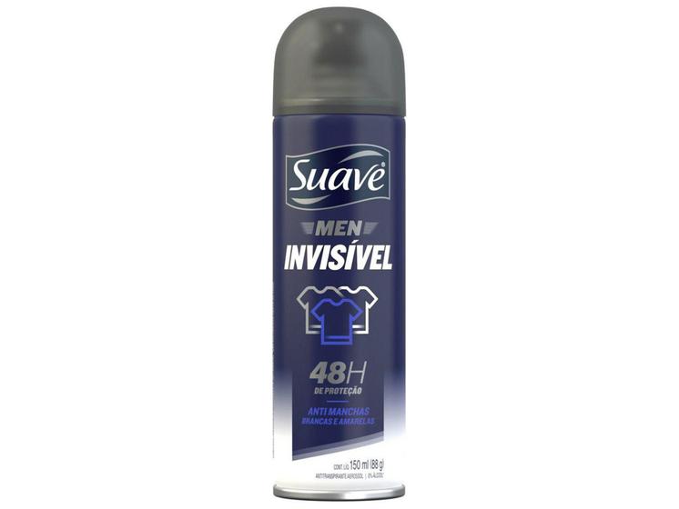 Desodorante Suave Invisible Aerossol - Antitranspirante Masculino 150ml ...