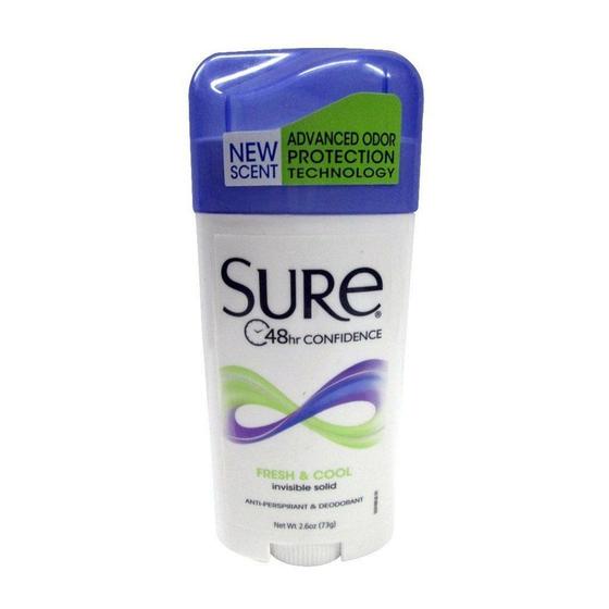 Desodorante Sure Invisible Solid Fresh - Antitranspirante 75ml (4 ...