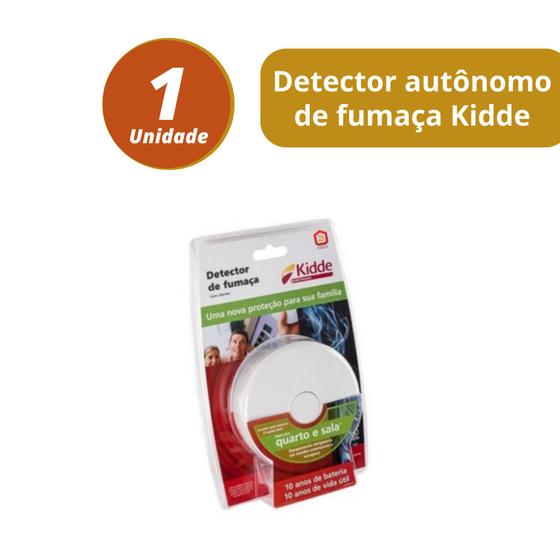 Detector de fumaça com alarme Kidde quarto e sala P3010L autônomo ...
