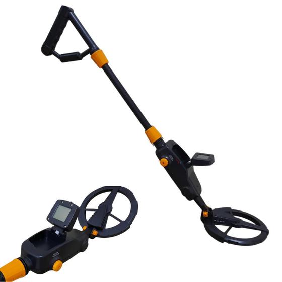 Detector de Metal até 1 Metro Profundidade Ouro Prata com Visor LCD ...