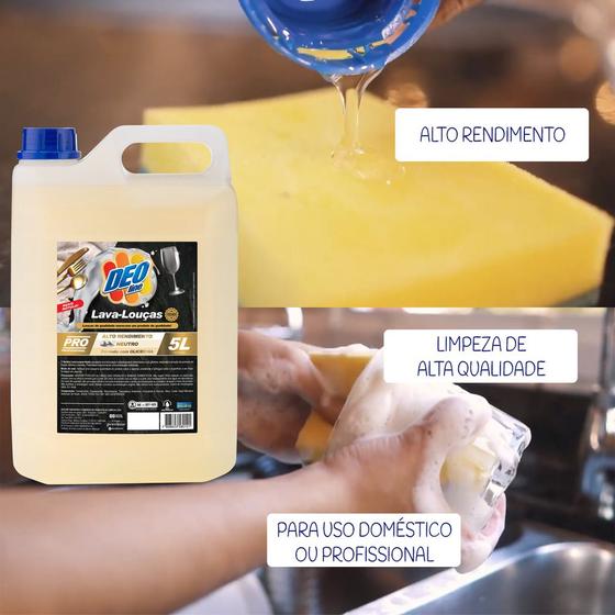 Detergente Neutro Lava Louça Com Glicerina 5 Litros Deoline Premisse ...